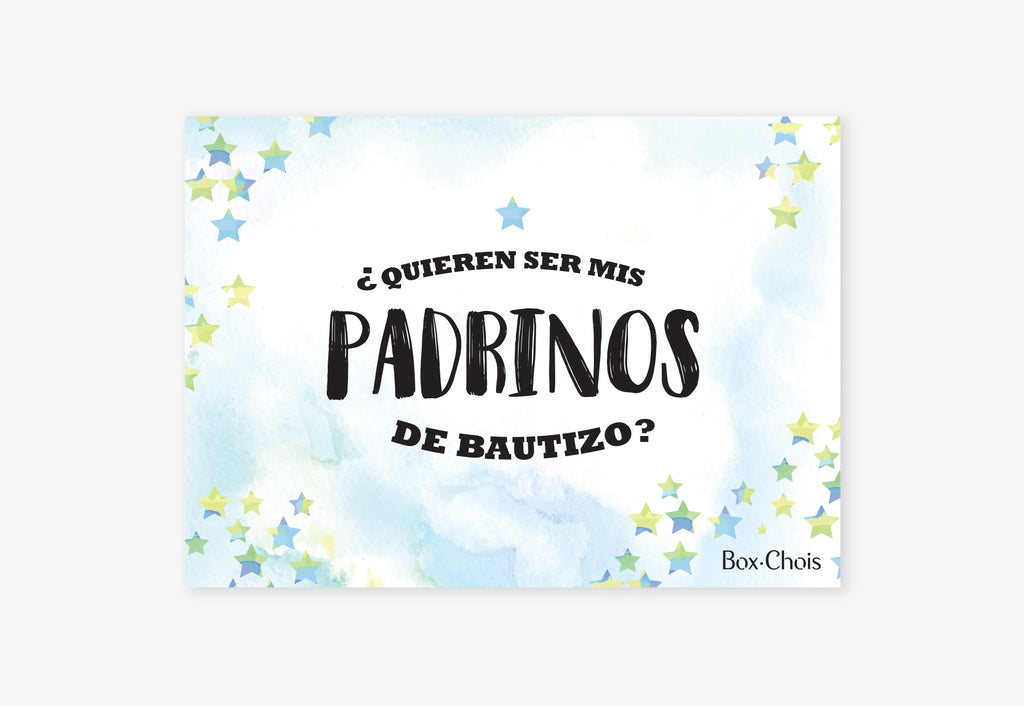 ¿Quieren ser mis padrinos? – Box Chois